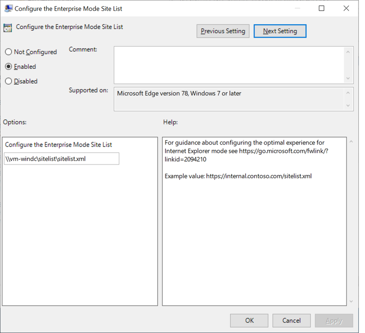 How to configure Edge Enterprise Mode for Internet Explorer | Microsoft Community Hub
