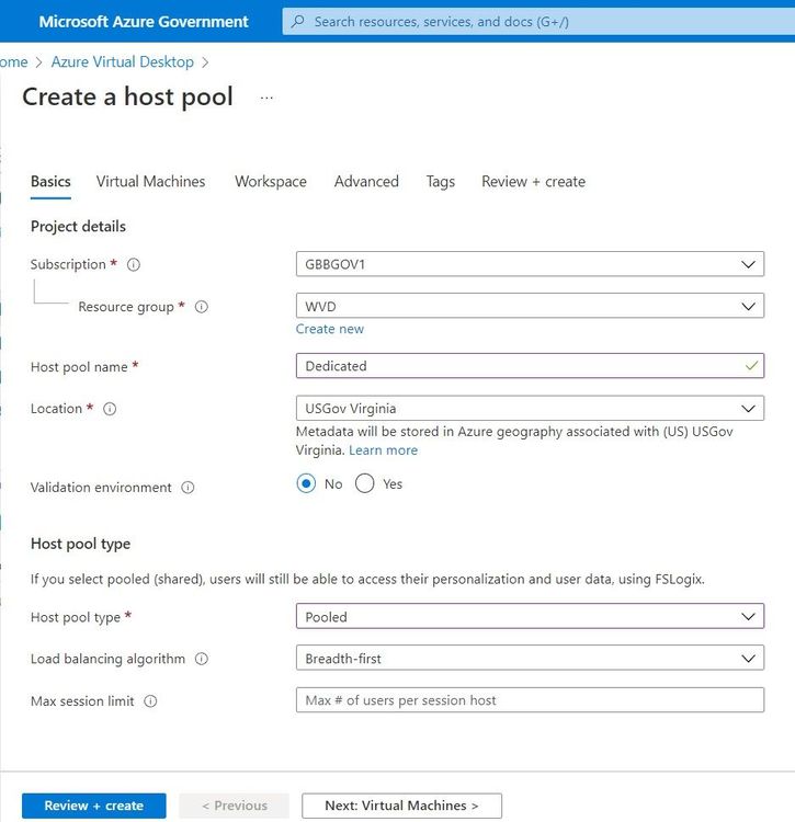 Gov Topics: Dedicated Hosts with AVD | Microsoft Community Hub