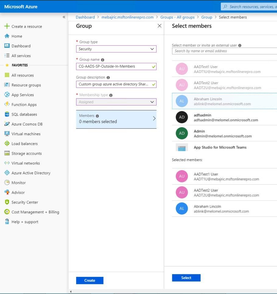 Configure Azure Active Directory Security Groups for use with SharePoint on-premises | Microsoft ...