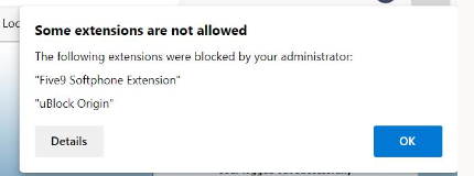 "Some extensions are not allowed" after last update | Microsoft ...