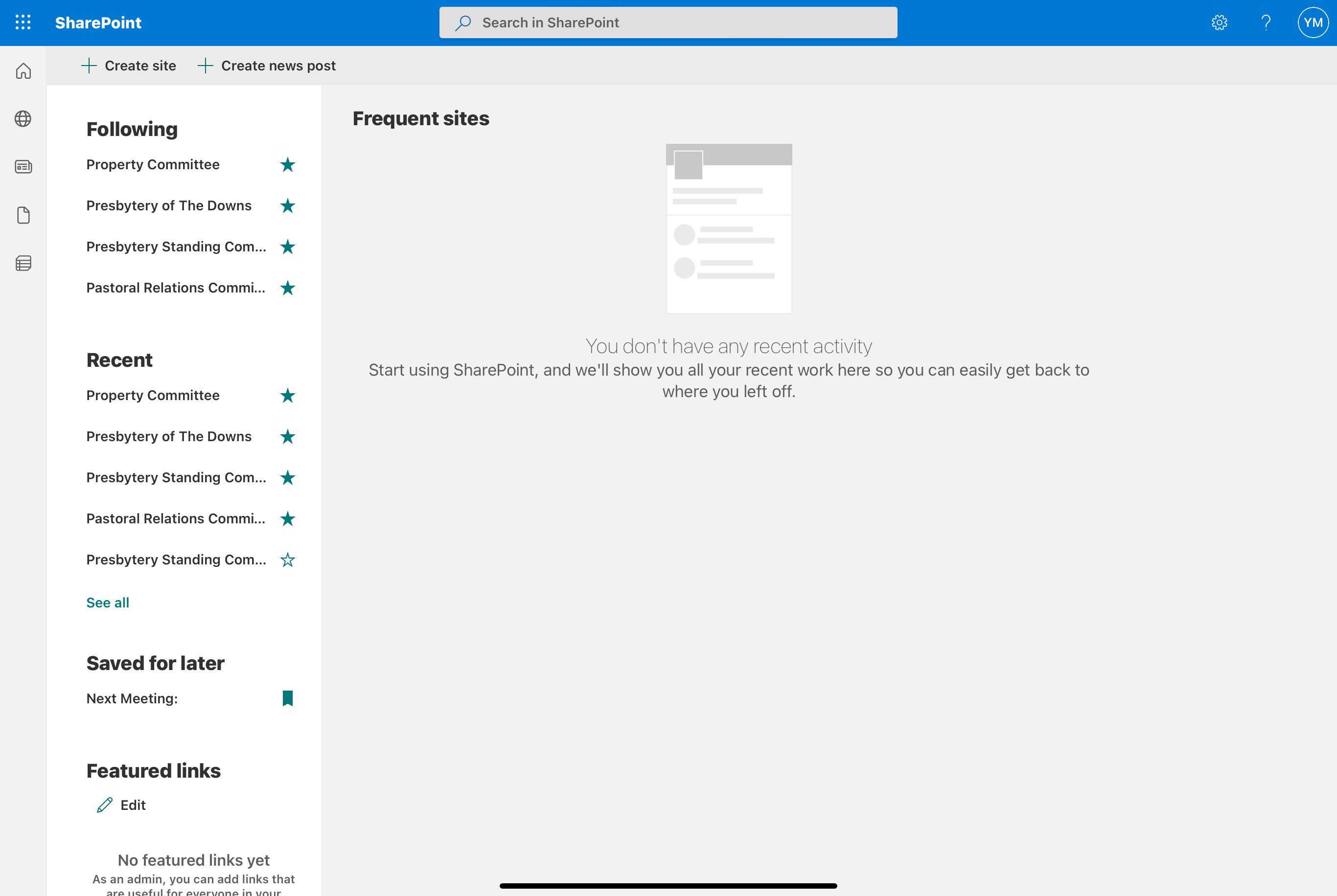 Sharepoint Online - frequent sites and recent activities don't list ...