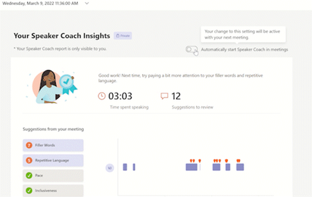 Now in public preview: Speaker Coach in Microsoft Teams Meetings ...
