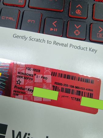 Product-key sticker damaged. | Microsoft Community Hub