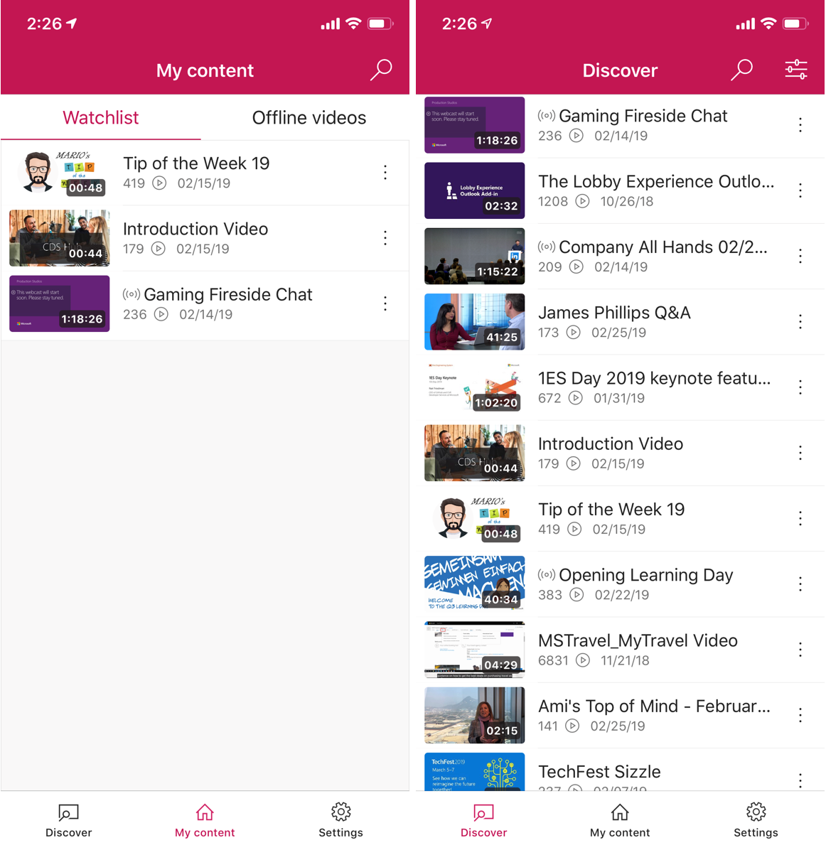 Watch content offline using Stream mobile apps