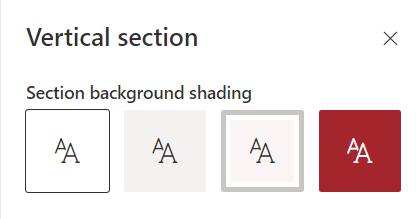 SharePoint Online home page - vertical section shading | Microsoft ...