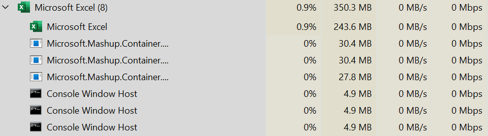 Use Querytable In Vba Process Exists Even After Delete All Connections