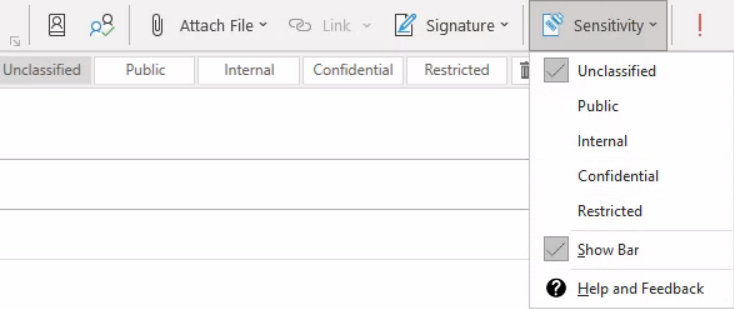 Sensitivity labels doesn't reflect correctly in Outlook desktop app ...