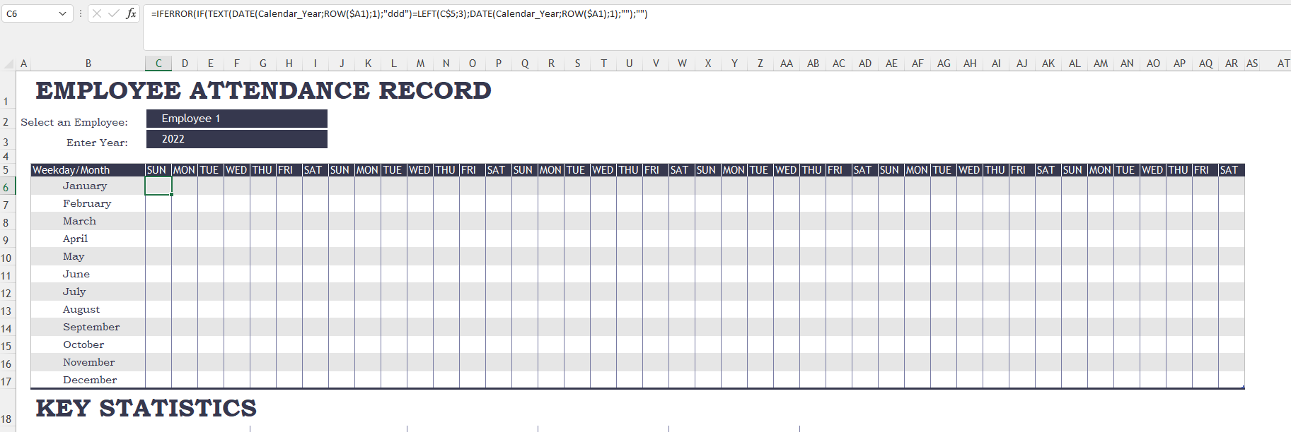 My Employee Attendance Record Template Calendar doesn't show date ... My Employee Attendance Record Template Calendar doesn't show date ...