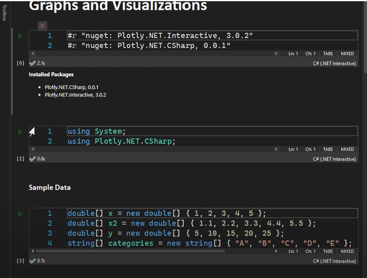Using Visual Studio Notebooks for learning C# | Microsoft Community Hub