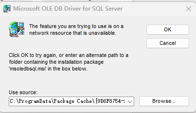 sql server setup failure, it display need setup OLE DB Driver for sql ...