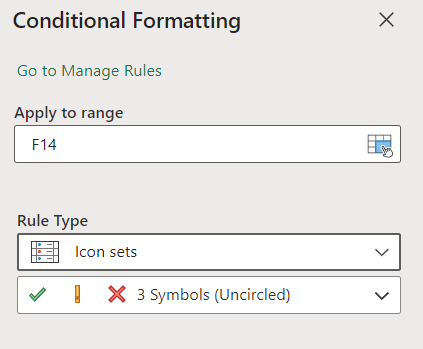 Where to set conditions for icon sets in Excel Online (Conditional Formatting) | Microsoft ...