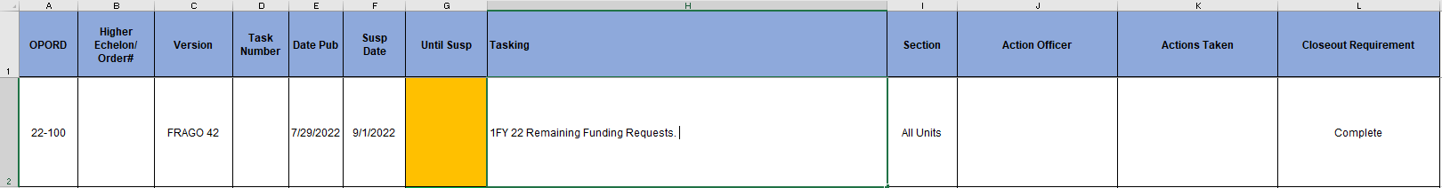 Color a cell based off of a date and number of days until task is ...