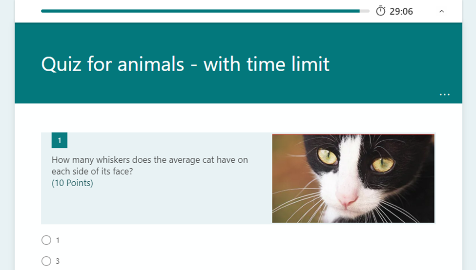 Enable time limit for students in your test | Microsoft Community Hub