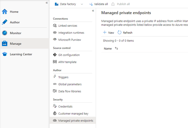 Configuring Private endpoint to Snowflake Private link using managed ...