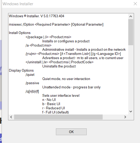 Start-process launches windows installer | Microsoft Community Hub