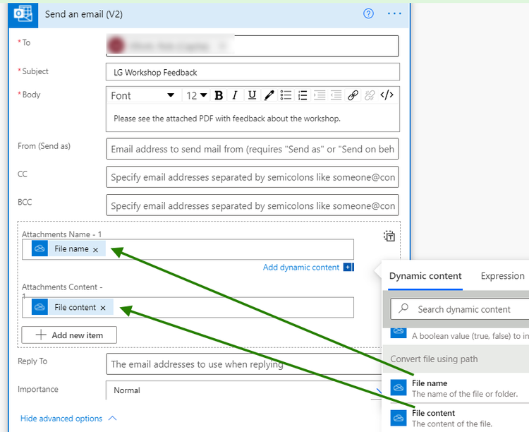 How to populate a PDF template from a MS Form without Premium ...