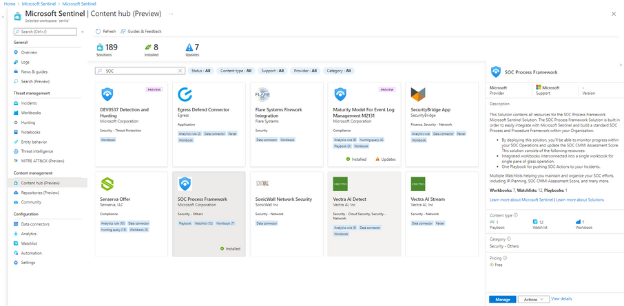 New Blog Post | What's New: SOC Process Framework is Now Live in Content Hub! | Microsoft ...