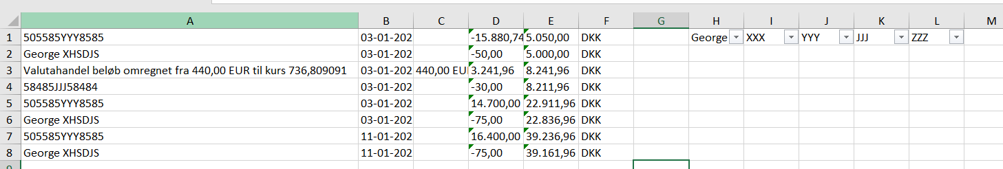 Copy paste transposed text with a formula to go in certain columns ...