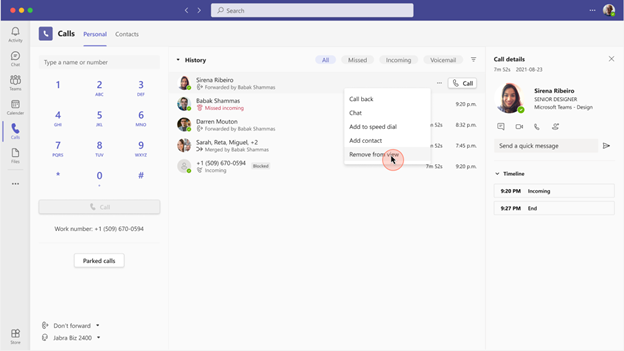 What’s New in Microsoft Teams Feature Spotlight – Remove call from ...