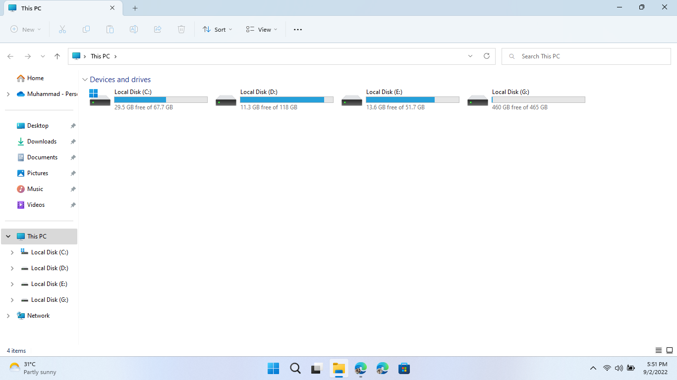 files and folders group not showing in this pc | Microsoft Community Hub