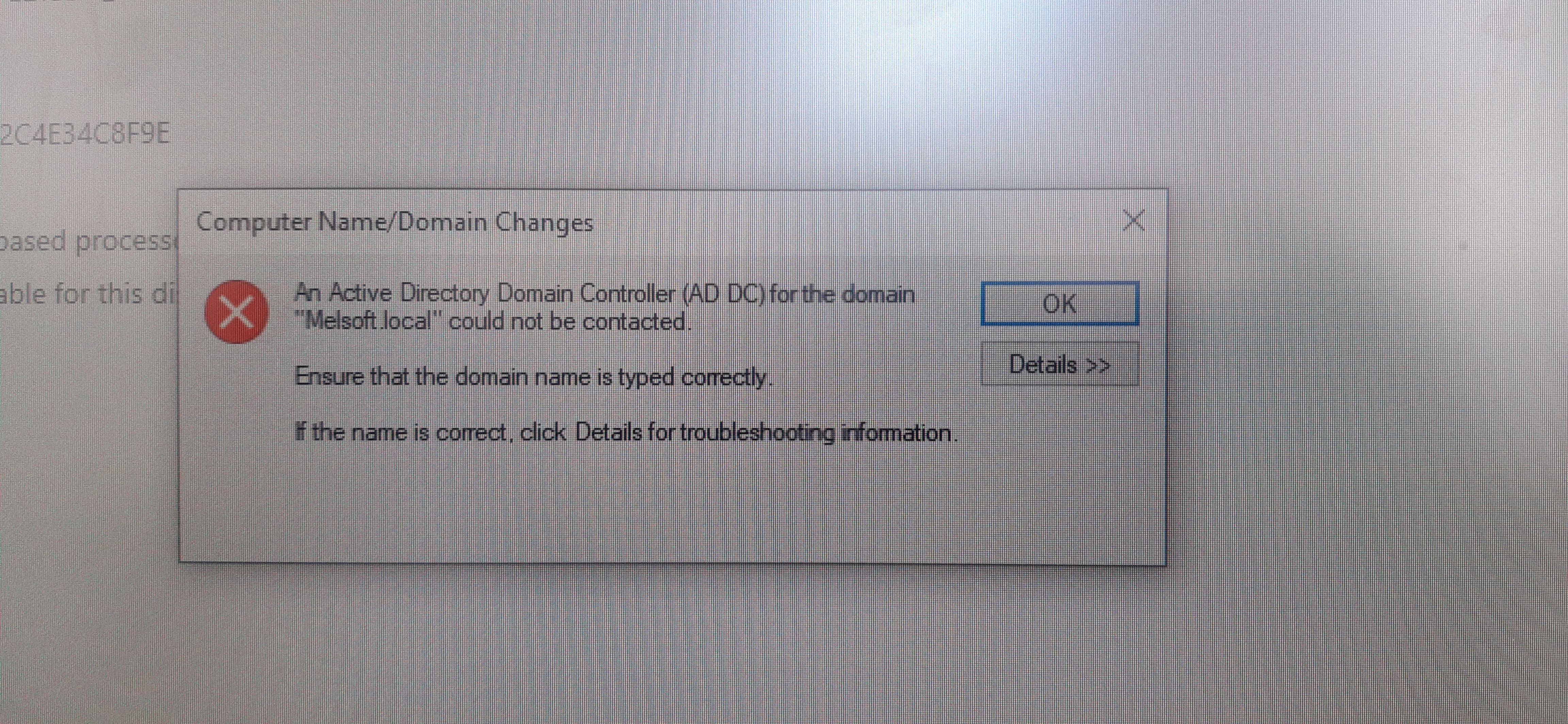 Adding a workstation to a domain | Microsoft Community Hub