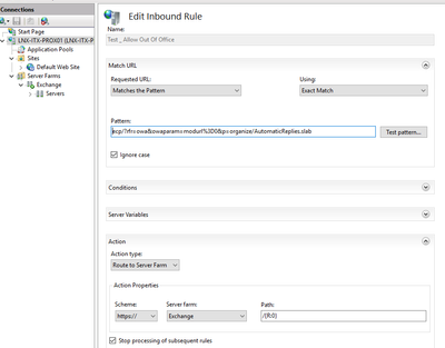 IIS Url rewrite : Specific web page | Microsoft Community Hub