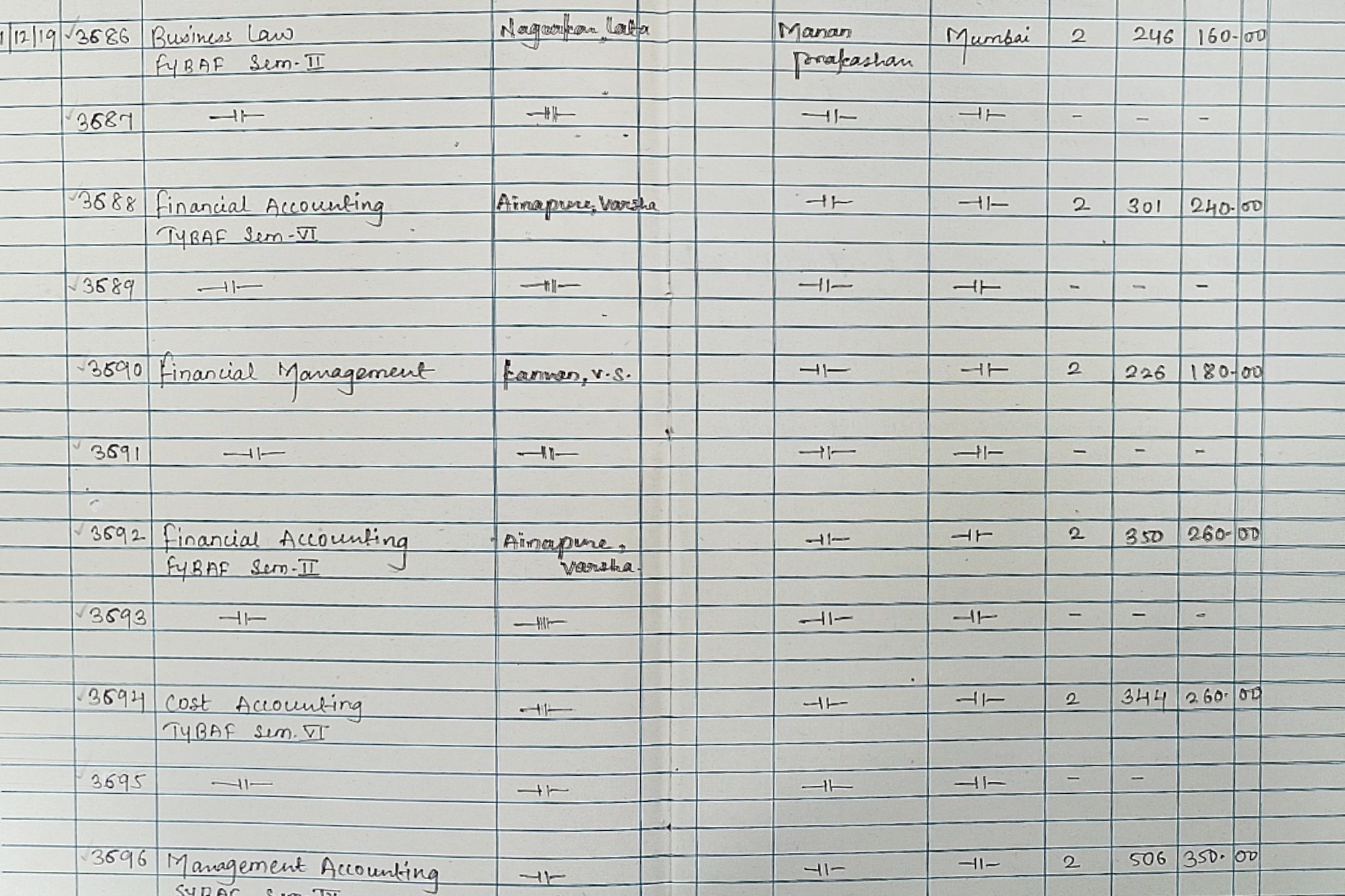 I want my handwritten data from jpg to excel cell .(manually written ...
