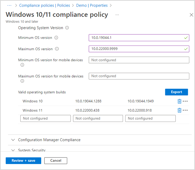 Known Issue: Remediation message doesn't list all valid builds in Company Portal for Windows 10/ ...