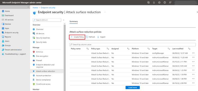 Microsoft Defender for Endpoint: Push ASR rules with Security Settings Management on managed devices