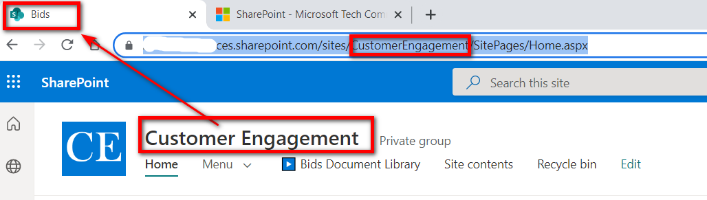 After changing the site URL, the title has not been changed at the browser's tab | Microsoft ...