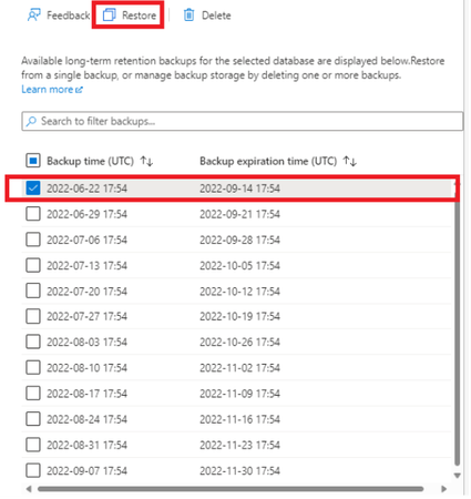 Long-term backup retention(LTR) on Azure SQL Hyperscale service tier is now in preview ...