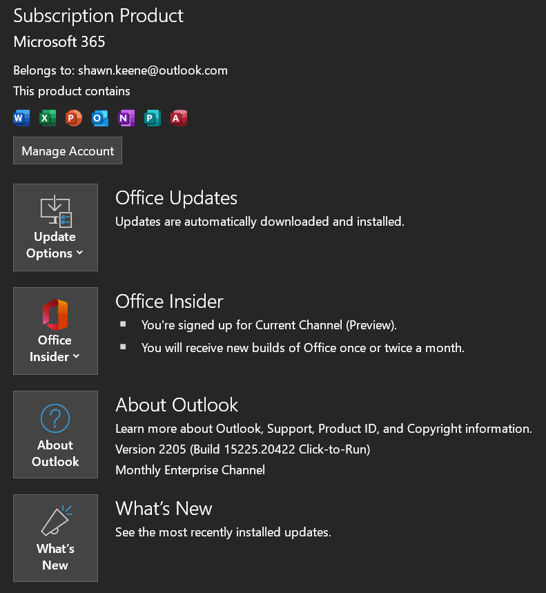 Office build keeps reverting to 2205 | Microsoft Community Hub