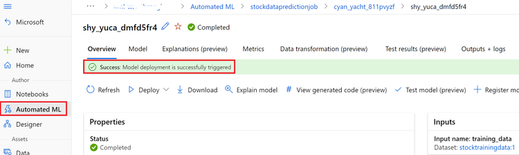 Predicting Stock Price Using Azure Automated Machine Learning Automl