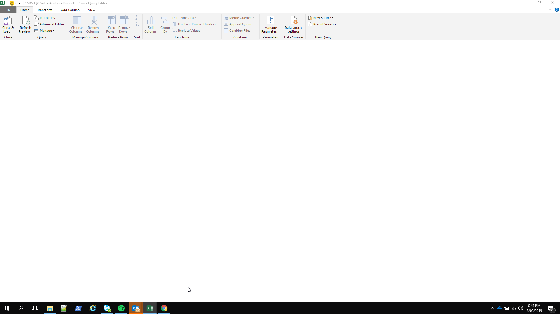 Query Editor unresponsive when editing PQ | Microsoft Community Hub
