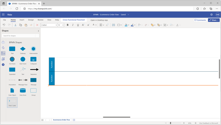 Create BPMN 2.0 compliant processes in Visio for the web | Microsoft ...