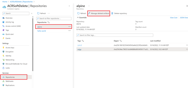 Announcing Public Preview of Soft Delete for Azure Container Registry | Microsoft Community Hub