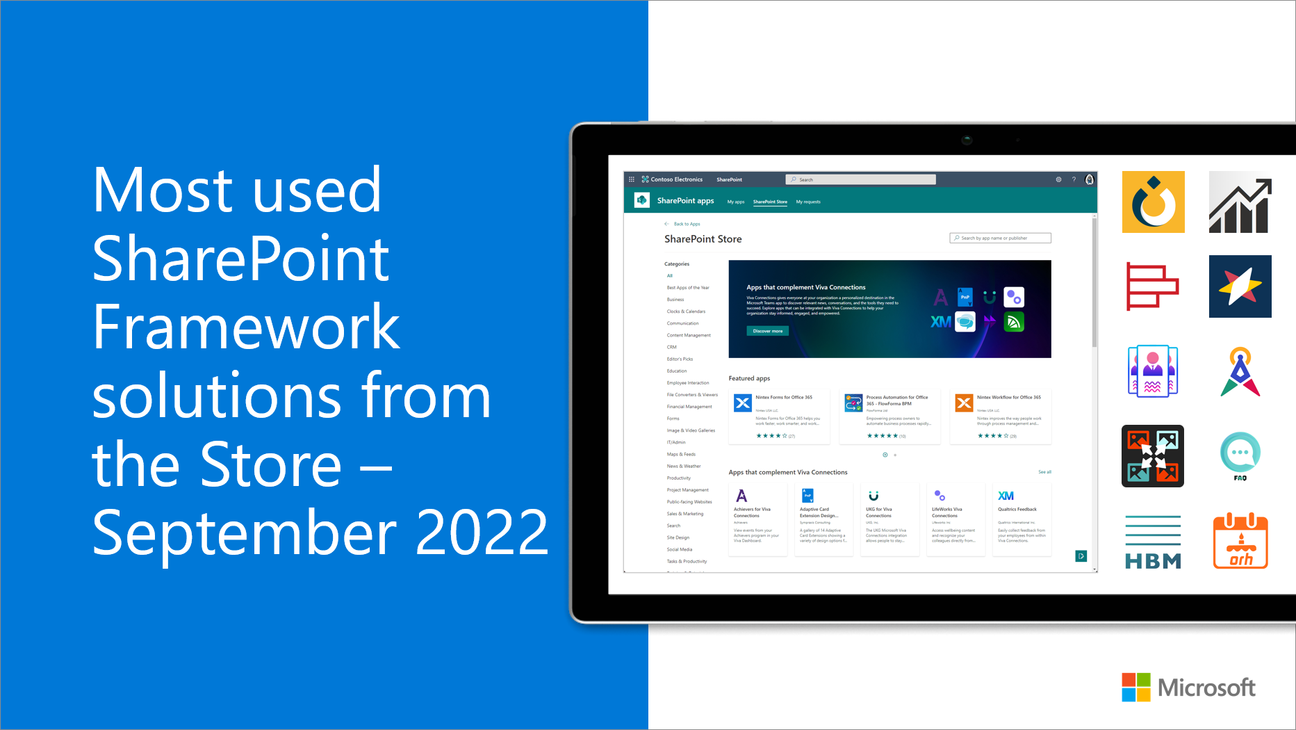 Most used SharePoint Framework solutions from the Store - September ...