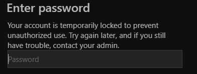 User not locked out, but still getting 'Locked" error when trying to ...