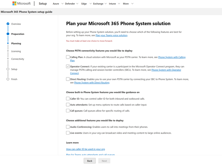 Simplify set up for enterprise-grade Microsoft 365 Teams Phone System