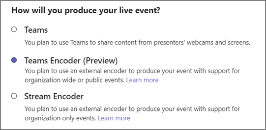 Now in public preview: RTMP-In Encoder for Teams Live Events ...