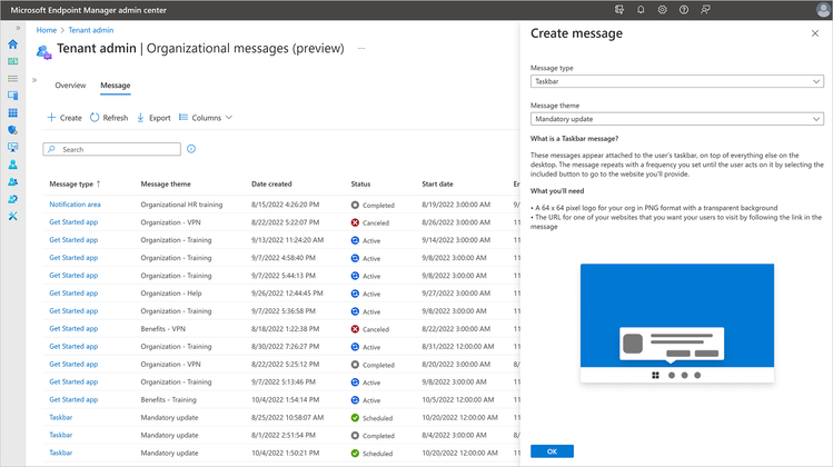 Deliver organizational messages with Windows 11 and Microsoft Intune ...