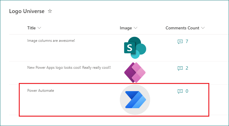 Add an image to SharePoint Image columns using Power Automate | Microsoft Community Hub