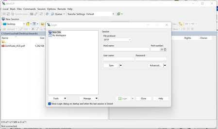 Enable SFTP on Azure File Share using ARM Template and upload files using WinScp