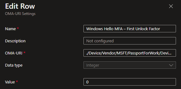 manage Interactive logon & Windows Hello multi-factor unlock ...