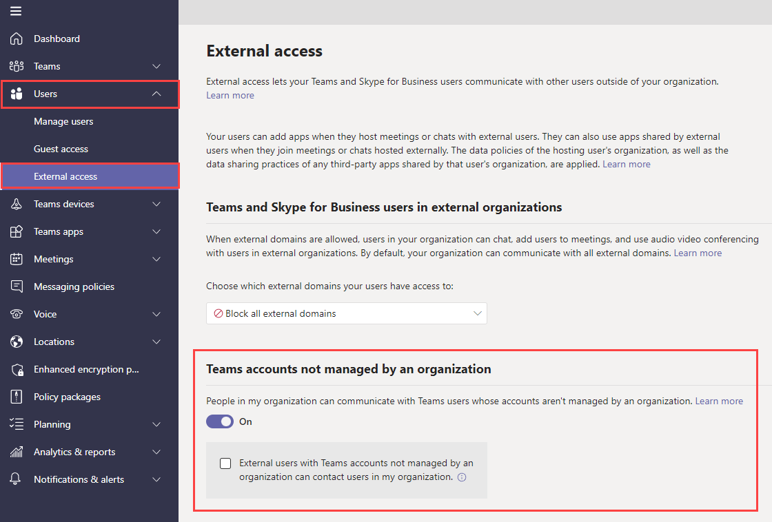 Teams external users with Teams accounts not managed by an organization ...