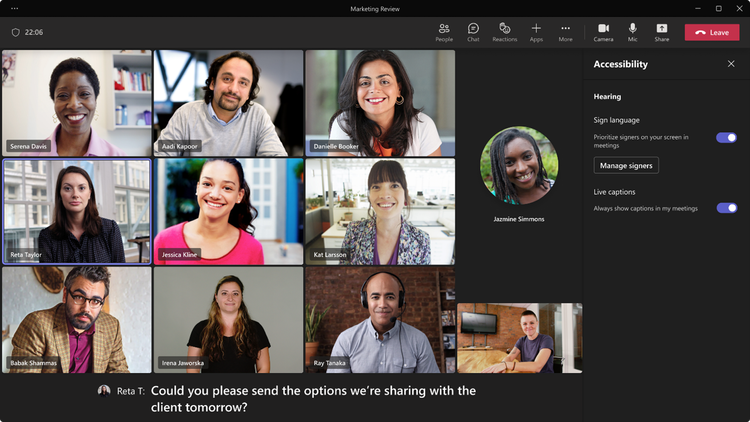 Introducing Sign Language View for Teams Meetings | Microsoft Community Hub