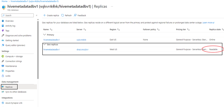 Disaster Recovery Strategy in Azure Databricks using the Hive External Metastore (SQL DB ...