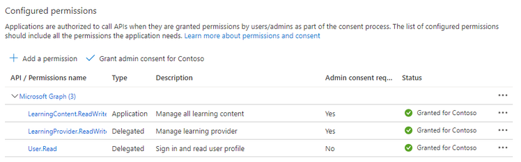 Adding a custom content provider to Viva Learning with Microsoft Graph ...