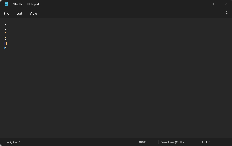 Alt codes not working properly on Notepad | Microsoft Community Hub