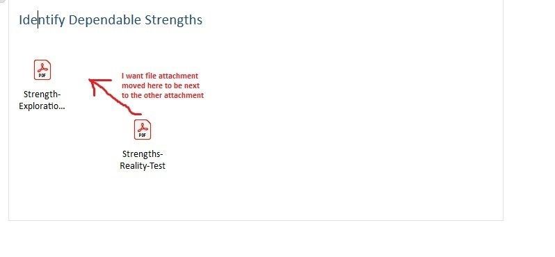 Why Doesn't OneNote Allow File Attachment Icons to Be Placed Beside Each other? | Microsoft ...